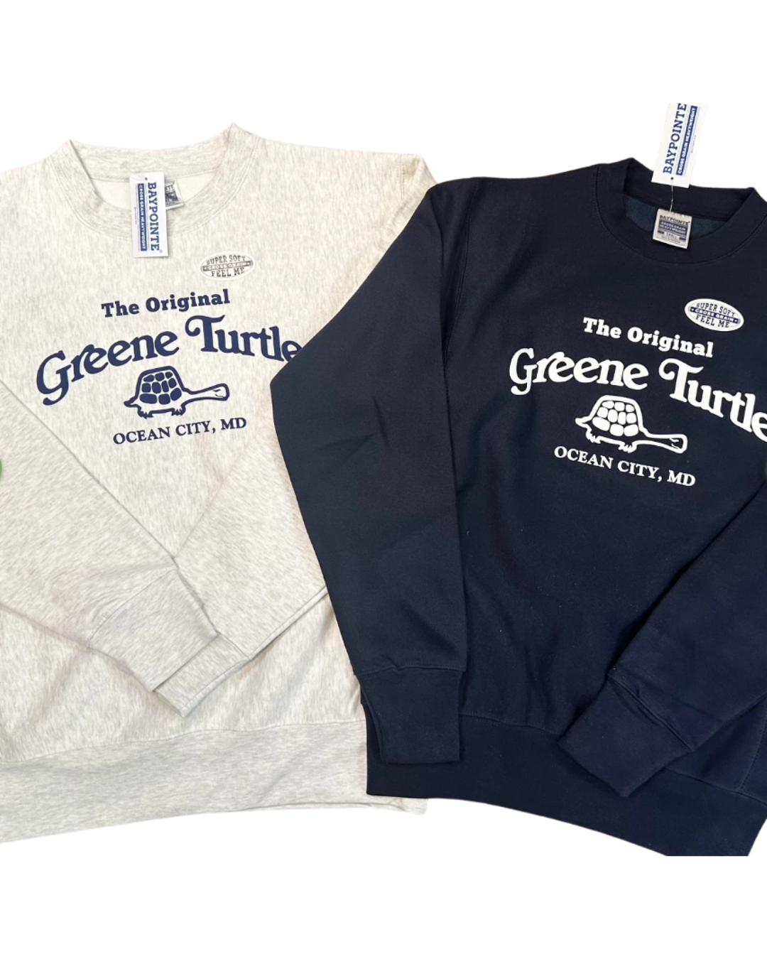 Heavyweight Baypointe Crewnecks | The Original Greene Turtle Apparel